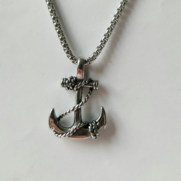 Greendou | Accessories | Nwt Stainless Steel Nautical Anchor Cross ...
